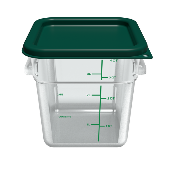 Squares Polycarbonate Food Storage Container 4 Qt - Clear - 11951AF07