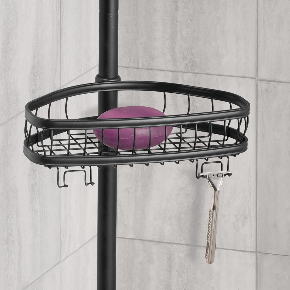 Black Shower Caddy Tension Pole at Randy Stambaugh blog