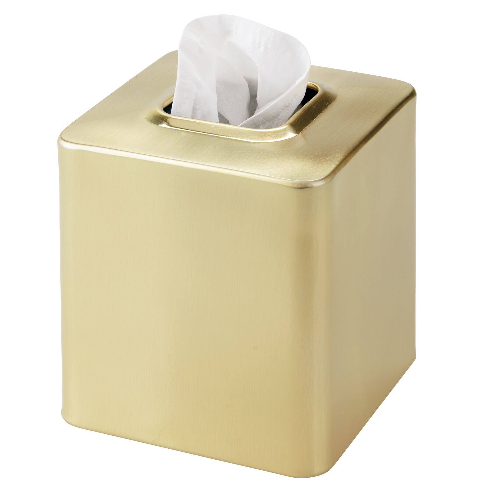 mDesign Metal Square Facial Tissue Box Cover Holder - Brushed for sale ...